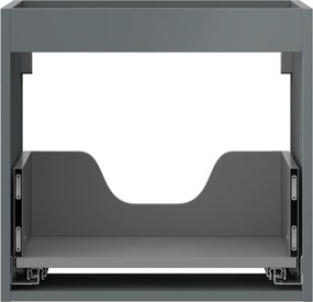 Mexen Box-A, závěsná skříňka 50 cm, 1 zásuvka, grafitová matná, 91AX0-0500-470-1-66