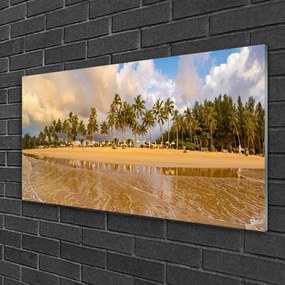 Obraz na skle Pláž Krajina 125x50 cm