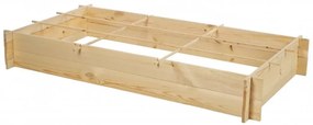 Vyvýšený záhon s mřížkou 80x148 cm, dřevěný, borové dřevo