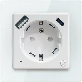 Immax NEO 07544L - Chytrá zásuvka E 16A/230V + 1xUSB-A+1xUSB C PD 20W Wi-Fi