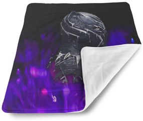 Sablio Deka pro miminko BLACK PANTHER Fialová luminescence - 80x100 cm