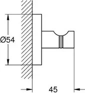 Grohe QuickFix Start - Háček supersteel