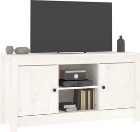 vidaXL TV skříňka 103 x 36,5 x 52 cm masivní borové dřevo [814585] Barva: Černá