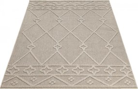 Kusový koberec Patara 4955 Beige – na von aj na doma, 80x250, béžová, chodba / predsieň, Ayyildiz