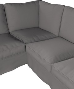 Potah na pohovku IKEA  Ektorp rohová barva béžová látka pletený vzor