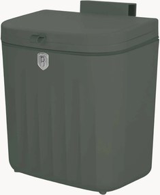 Závěsný kuchyňský odpadkový koš Matte Green, 7 l