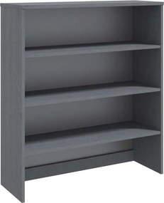 Nástavec na komodu HAMAR tmavě šedý 90 x 30 x 100 cm borovice 340434
