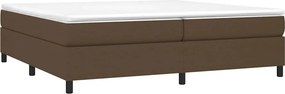 Rám postele s boxspringem tmavě hnědý 200 x 200 cm textil 3120889