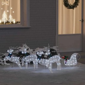 LED Sobové 5 ks Bílá 43 x 18 x 66 cm textil 3385889