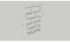 Knihovna ELIF 156x90 cm bílá