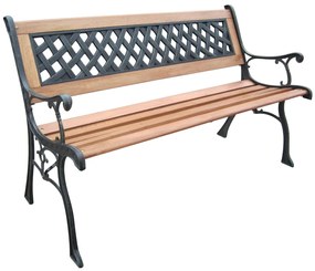 HI Zahradní lavice 126 cm dřevo - Default Title