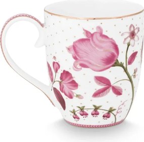 Pip Studio Jolie Tulip sada 2 ks hrnků XL 440ml, růžová (Set XL hrnků Jolie)