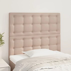 Čelo postele Cappuccino 80x5x118/128 cm umělá kůže 3116409