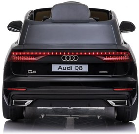 Dětské elektrické autíčko s dálkovým ovládáním BestBerg BBCC-70B – Audi Q8 / nosnost 30 kg / Li-Ion baterie / černá