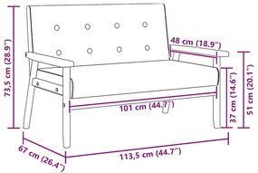 vidaXL Marketos Sedací souprava 2 ks černá umělá kůže