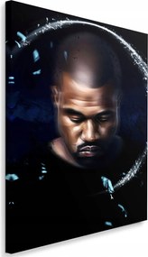 Obraz na plátně, Portrét Kanye 40x60