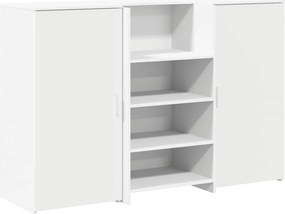 Recepční stůl bílý 155x50x103,5 cm kompozitní dřevo 3324196