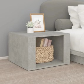 Noční stolek betonově šedý 57 x 55 x 36 cm kompozitní dřevo - Default Title