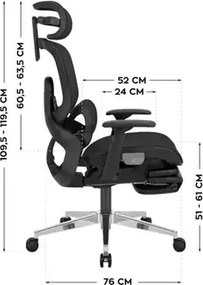 Mark Adler Expert 9.3 černá / Kancelářské ergonomické křeslo / nosnost
