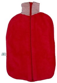 Termofor Hugo Frosch Classic v obalu z bio bavlny, 2 l, červená