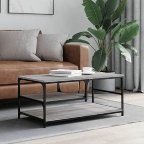 vidaXL Konferenční stolek 90 x 49 x 40 cm kompozitní dřevo [835313] Barva: šedá sonoma
