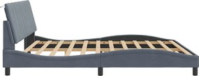 Rám postele bez matrace Hanko tmavě šedý 200 x 200 cm samet 3207868