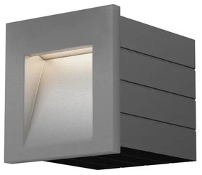 RENDL R12014 TESS LED venkovní světlo, zápustná do stěny IP54 stříbrnošedá