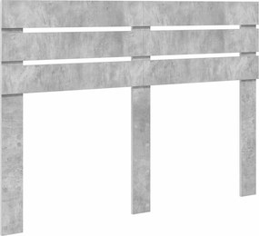 Rám postele s čelo Betonově šedá 160 x 200 cm Kompozitní dřevo 3411625