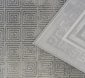 BE Koberec Esprit 3602 GREY - šedý obdélníkový Rozměr: 120x180 cm