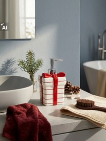 Sinsay - Vánoční dávkovač mýdla ve tvaru dárku - červená
