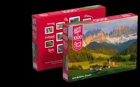 CHERRY PAZZI Puzzle Santa Maddalena, Dolomity / 1000 dílků