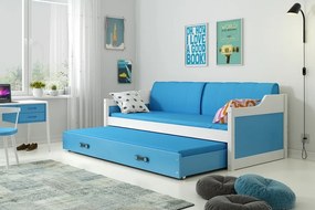 Dětská postel Eduard s přistýlkou - modrá