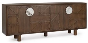 Homemotion Dřevěná komoda HEMMING hnědá 0747473