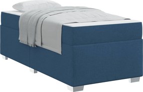 Rám postele s matrací Modrá 90 x 190 cm textil 3399158
