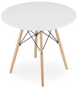 modernHOME TODI kulatý jídelní stůl 90 cm bílý model_3367_1-TODI-ETX90