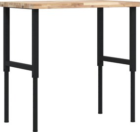 Pracovní stůl 100x60x(73–99,5) cm masivní akácie obdélníkový 3309691