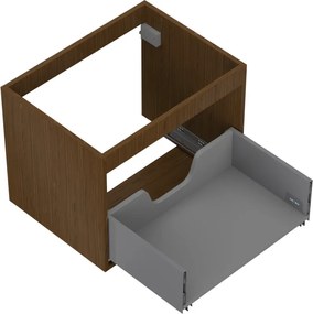 Mexen Box-A, závěsná skříňka 60 cm, 1 zásuvka, ořech, 91AX0-0600-470-1-86