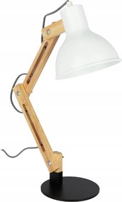Stolní lampa 1xE27/40W/230V bílá/černá