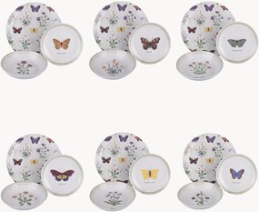 Sada porcelánového nádobí Botanist, pro 6 osob, 18 dílů
