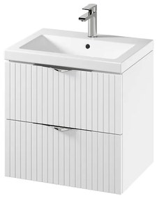 Cersanit Tirso, závěsná umyvadlová skříňka 594x447x572 mm + keramické umyvadlo, bílá matná, S801-545