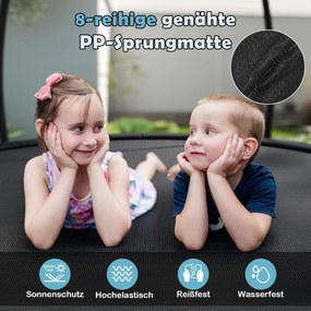Costway Trampolína venkovní se žebříkem kulatá zahradní