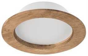 LED Podhledové svítidlo WOODY SPOT LED/12,5W/230V 4000K ořech pr. 16 cm