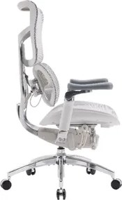 Sihoo S100-M302 bílá / Kancelářské ergonomické křeslo / Síťový potah