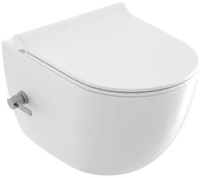 Wc s bidetem závěsné Ravak Uni Chrome RimOff, zadní odpad X01912