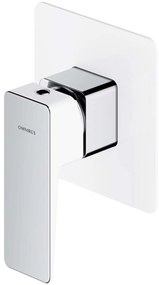 OMNIRES Parma - Sprchová baterie pod omítku, s tělesem, bílá/chrom PM7445CRB