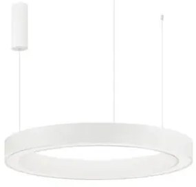 LED lustr Morbido 60 bílé s dálkovým ovládáním