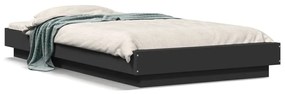 Rám postele s LED osvětlením černý 90 x 190 cm kompozitní dřevo