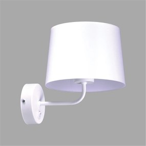 KEJO Nástěnné moderní osvětlení REMI WHITE, 1xE27, 60W, kulaté, bílé K-4361