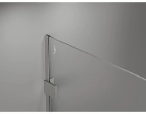 Mexen Lunar, sprchová stěna pravá 120 x 200 cm, průhledná 8 mm, broušený nikl, 830-120-000-97-00-P