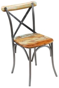 Jídelní židle 2 ks masivní recyklované dřevo,  243722